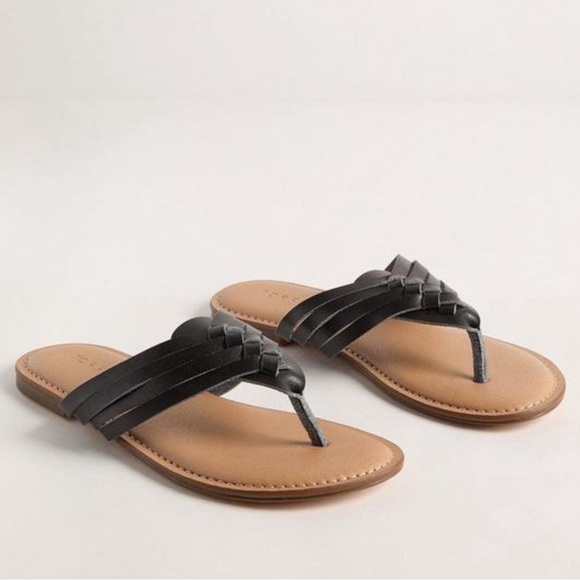 torrid | Shoes | Braided Flip Flop Wide Width Black | Poshmark